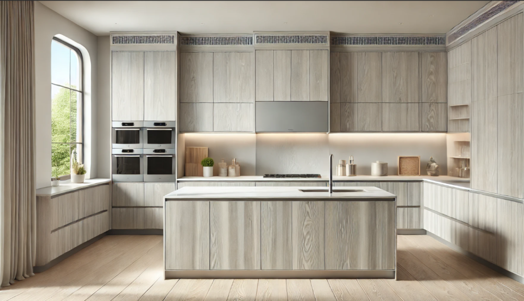 Lavato Oak FLAT PANEL – EURO STYLE - Kitchen Cabinet San Diego