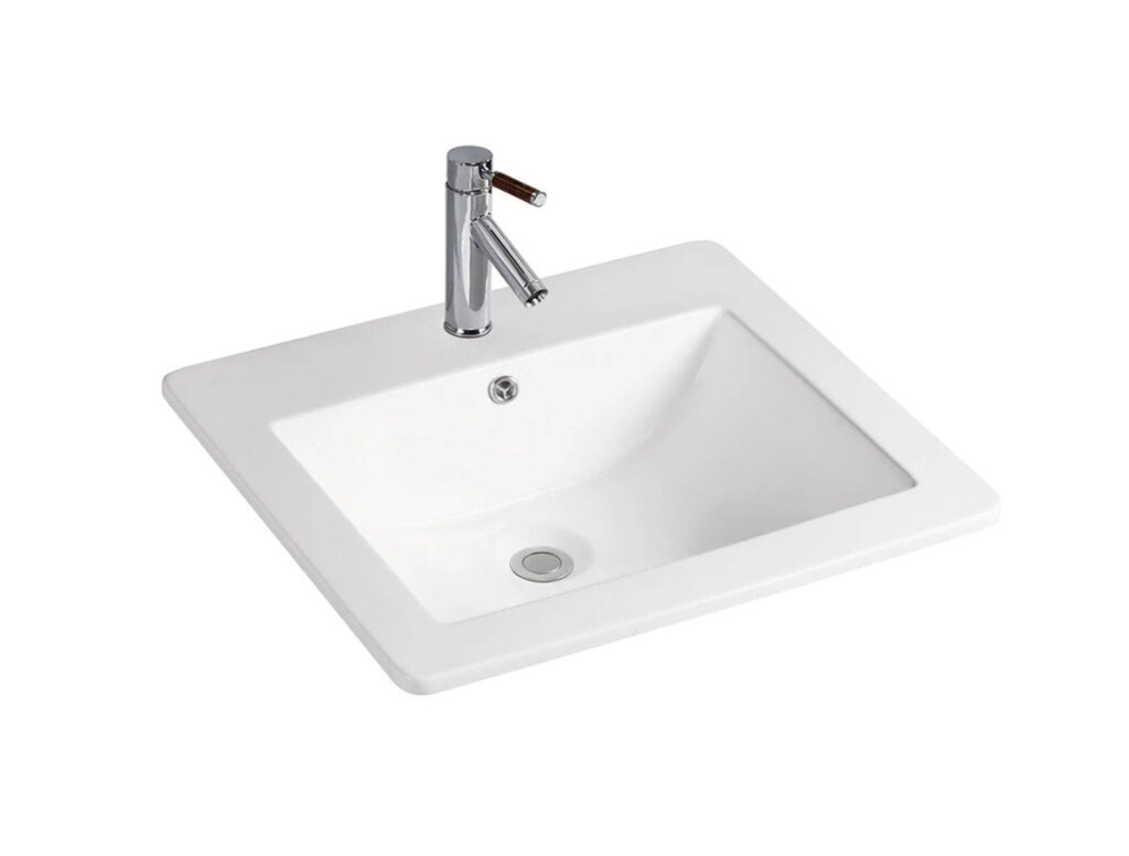 SK-DU1645-WH Ceramic Over Mount Basin - Kitchen Cabinet San Diego
